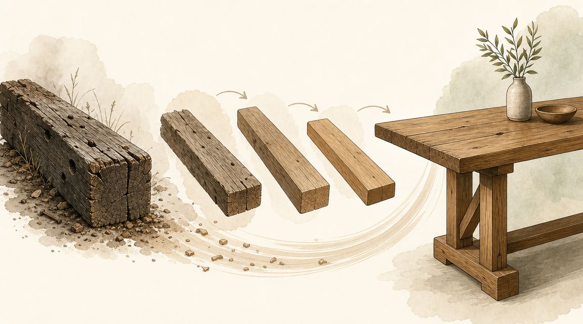 Reclaimed Wood Trestle Table: Southern Oregon Guide